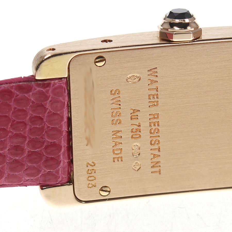 Cartier メーカーOH済【CARTIER】カルティエ タンクアメリカンSM K18PG W2607456 クォーツ レディース ...