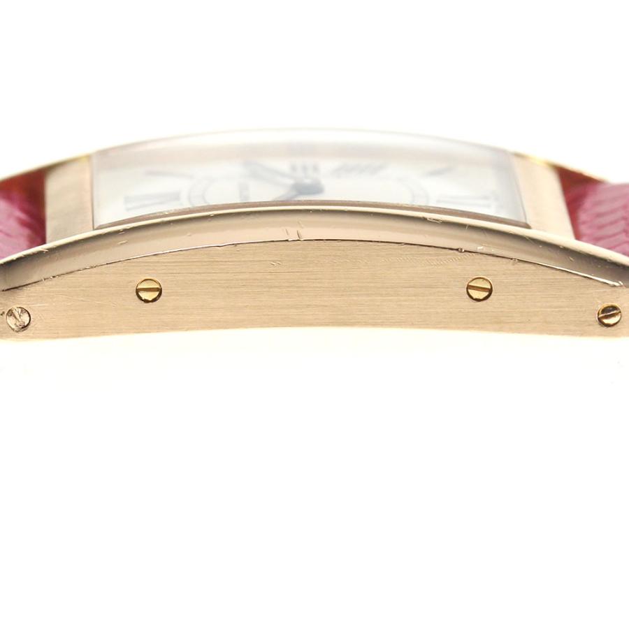 Cartier メーカーOH済【CARTIER】カルティエ タンクアメリカンSM K18PG W2607456 クォーツ レディース ...