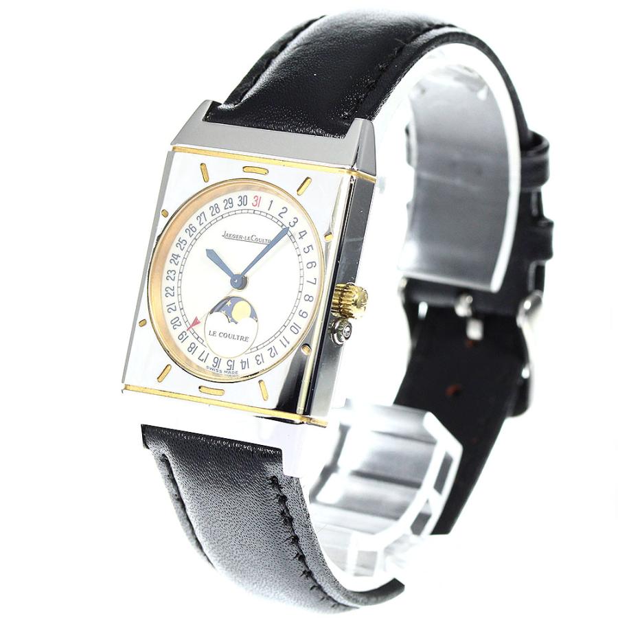 JAEGER-LECOULTRE 【JAEGER-LECOULTRE】ジャガー・ルクルト ルクルト ムーンフェイズ ポインターデイト 400.6.20 クォーツ メンズ_730108 ...