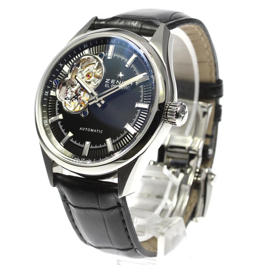 ☆良品 ★内箱・保証書付き【ZENITH】ゼニス エル・プリメロ シノプシス オープンハート 03.2170.4613/21.C714 自動 ...