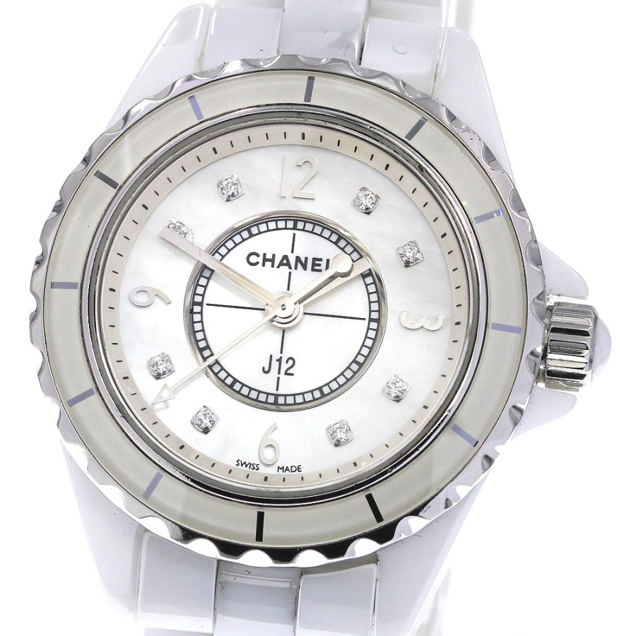 CHANEL 【CHANEL】シャネル J12 白セラミック 8Pダイヤ H2570 クォーツ レディース_730628 : CLOSER Yahoo!ショップ - 通販 - Yahoo!ショッピング