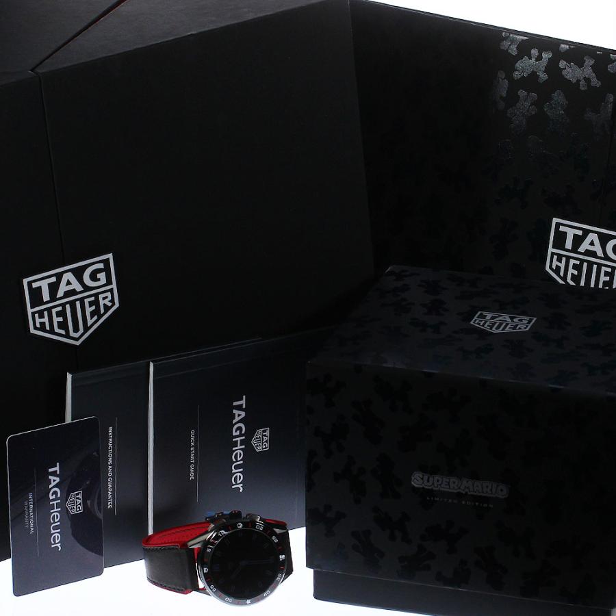 ☆美品 ★箱・保証書付き【TAG HEUER】タグホイヤー コネクテッド スーパーマリオ リミテッドエディション SBG8A13 クォーツ ...