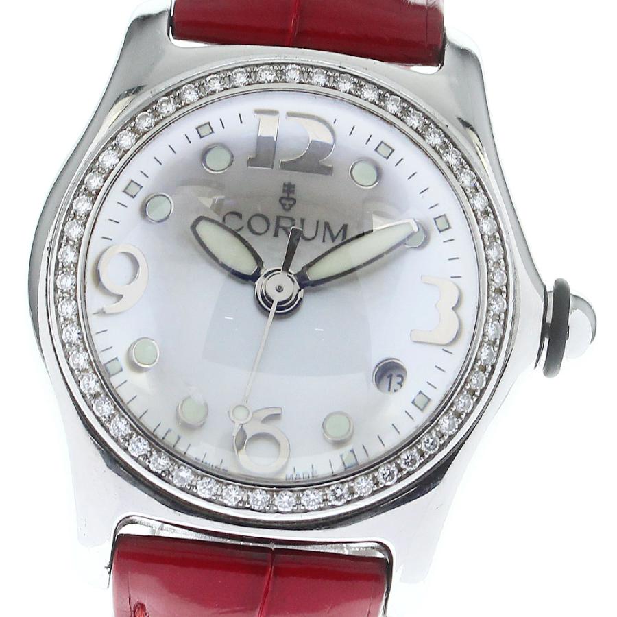CORUM 【CORUM】コルム バブル ダイヤベゼル デイト 39.151.47 クォーツ ボーイズ_730782 : CLOSER Yahoo!ショップ - 通販 - Yahoo!ショッピング