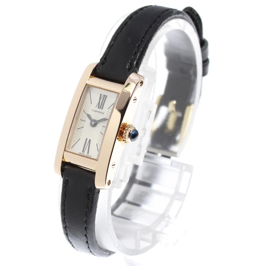 Cartier ☆良品 ★内箱付き【CARTIER】カルティエ タンクアロンジェ ラニエール K18PG W1537338 クォーツ ...