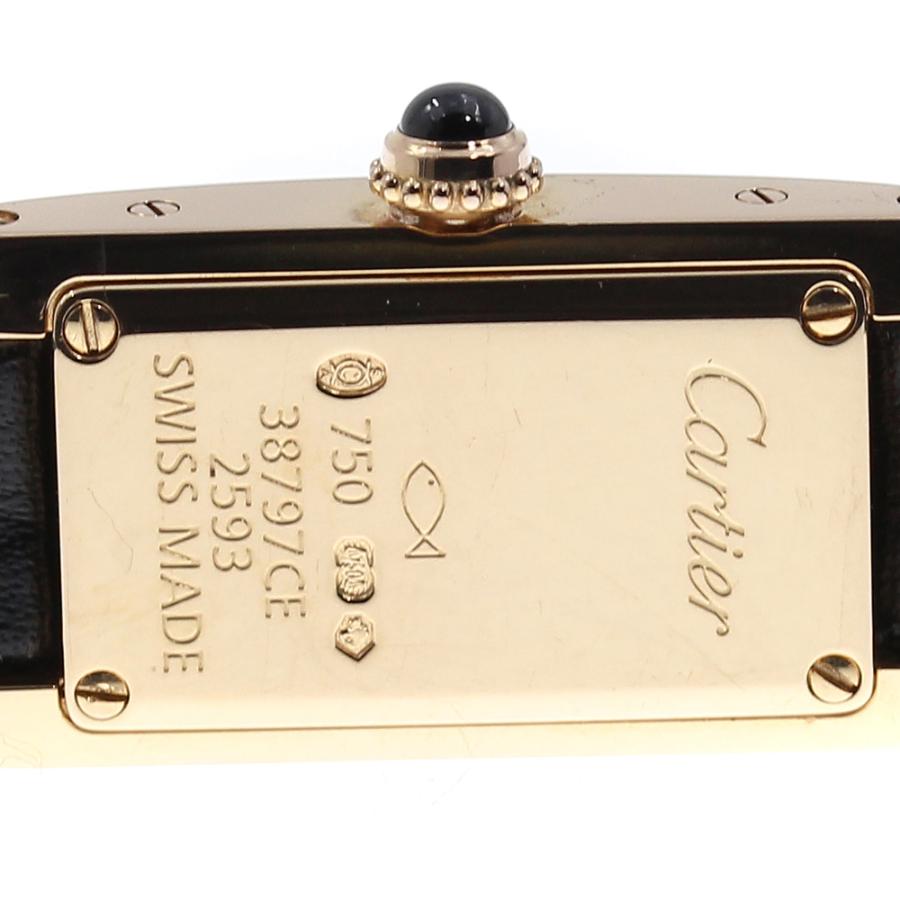 Cartier ☆良品 ★内箱付き【CARTIER】カルティエ タンクアロンジェ ラニエール K18PG W1537338 クォーツ ...