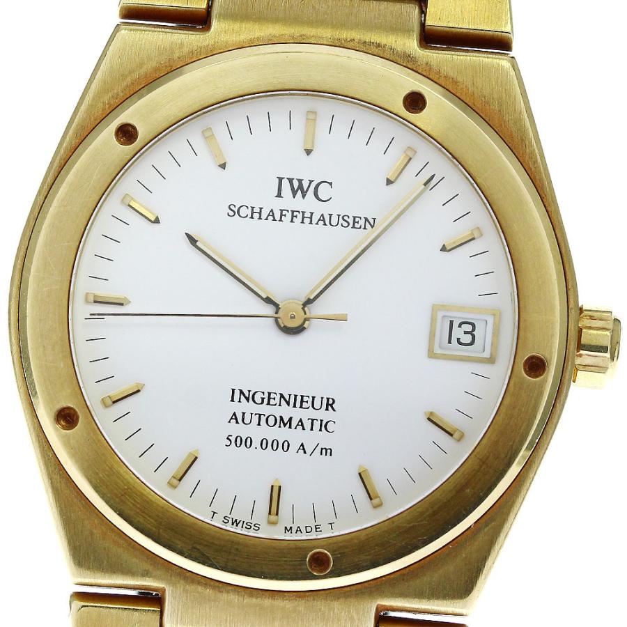 IWC SCHAFFHAUSEN 【IWC SCHAFFHAUSEN】IWC インヂュニア K18YG デイト IW351816 自動巻き ...