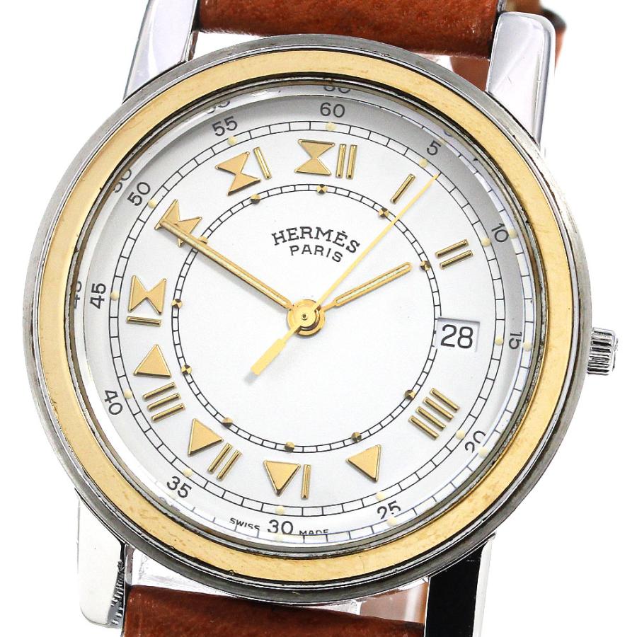 HERMES（エルメス） ☆良品 【HERMES】エルメス キャリック クォーツ メンズ_734380 : CLOSER Yahoo!ショップ - 通販 - Yahoo!ショッピング