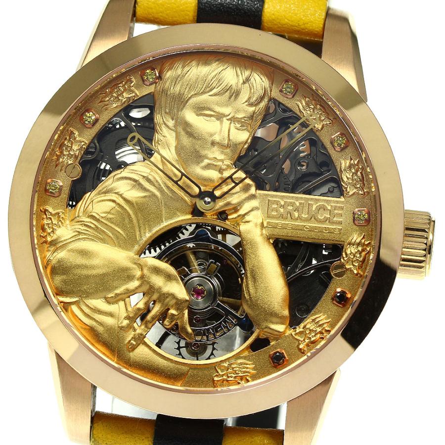 ☆美品 ★箱付き【MEMORIGIN】メモリジン トゥールビヨン ブルース・リー 限定モデル MO1005G 手巻き メンズ_734994 ...