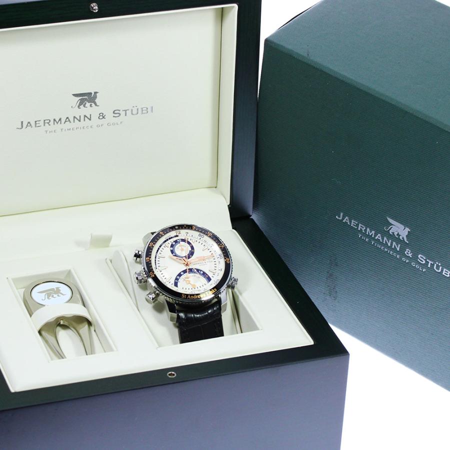 ★箱付き【JAERMANN&STUBI】ヤーマン＆ストゥービ セントアンドリュースリンクス ゴルフカウンター ST.12.080 自動巻き ...