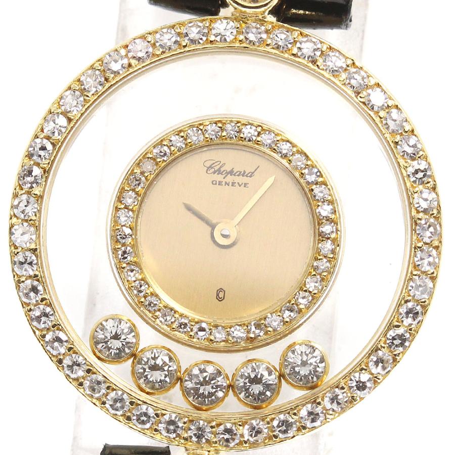 Chopard メーカーOH済【Chopard】ショパール ハッピーダイヤモンド K18YG 20/3957 クォーツ レディース_735600 : CLOSER Yahoo!ショップ ...