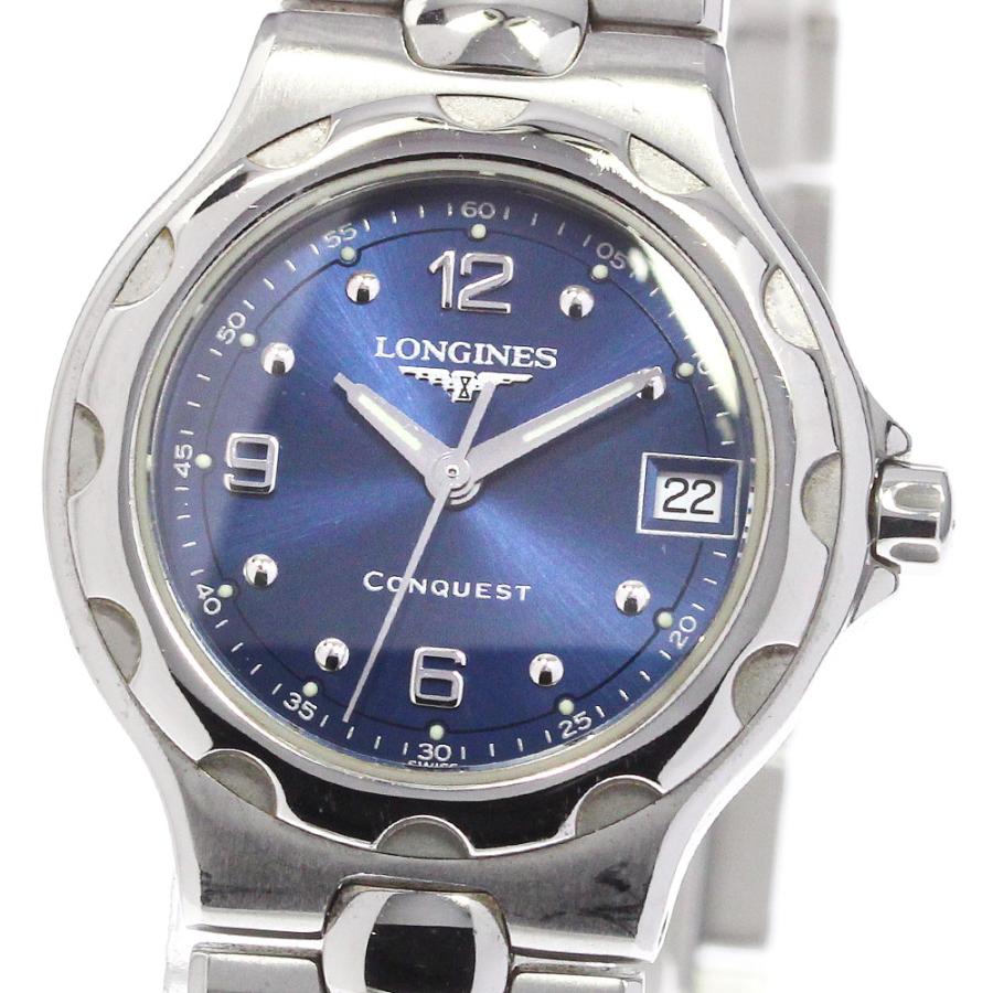 LONGINES ロンジン L1.131.4 コンクエスト デイト クォーツ レディース _736302 : CLOSER Yahoo!ショップ - 通販 - Yahoo!ショッピング