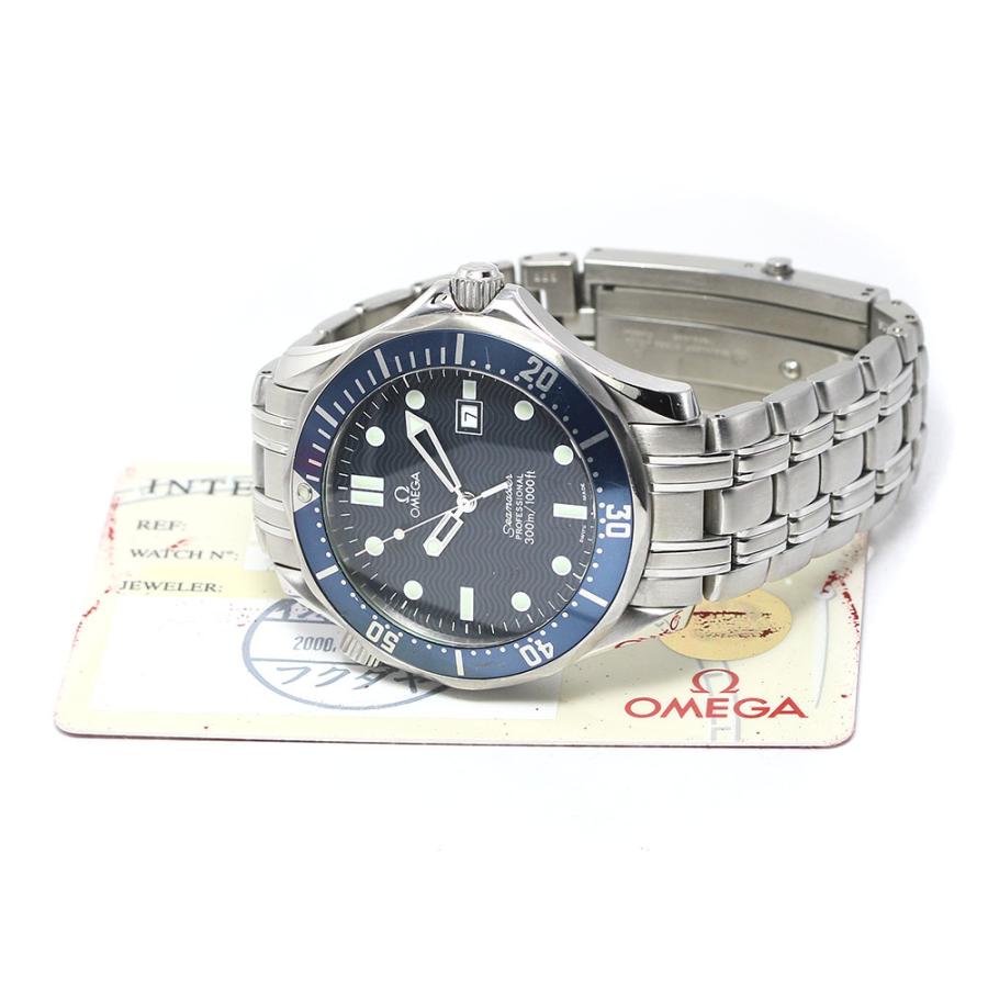 OMEGA オメガ 2541.80 シーマスター300 デイト クォーツ メンズ 保証書付き_736691 : CLOSER Yahoo ...
