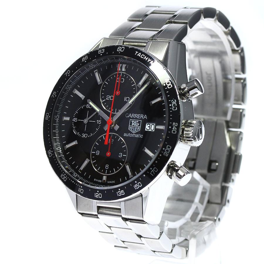 TAG HEUER 【TAG HEUER】タグホイヤー カレラ デイト クロノグラフ CV2014-3 自動巻き メンズ_737335 ...