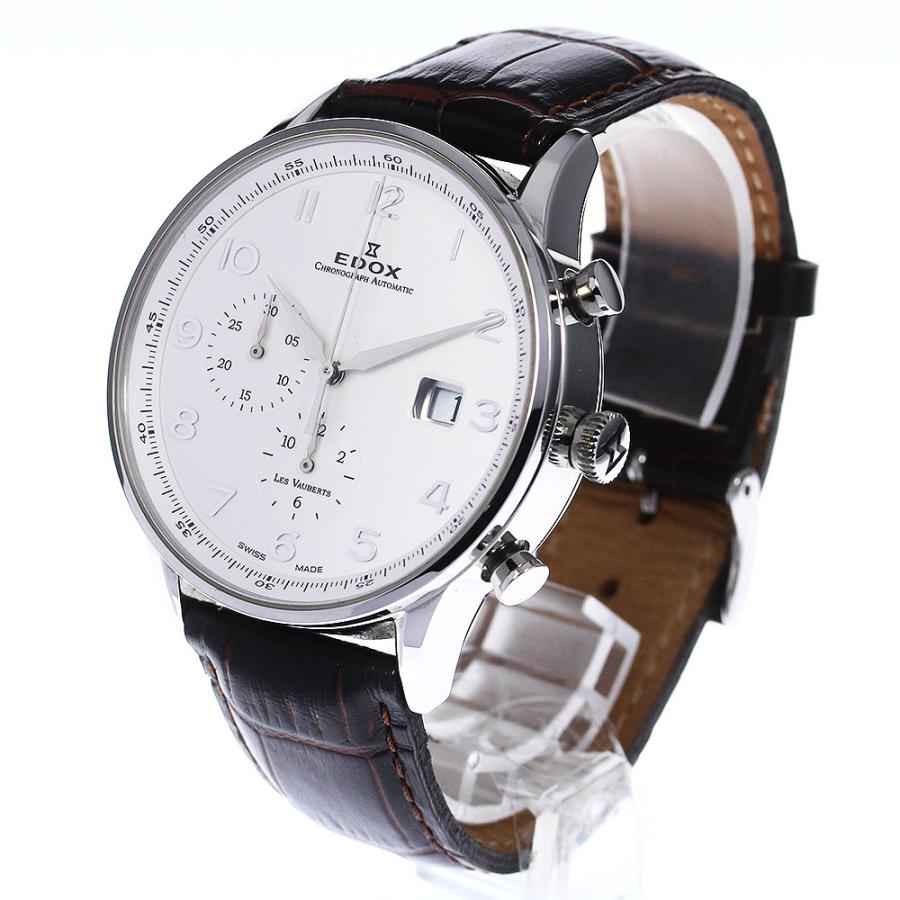 EDOX エドックス 91001 レヴォベール クロノグラフ デイト 自動巻き メンズ 良品 _737492 : CLOSER Yahoo!ショップ - 通販 - Yahoo!ショッピング