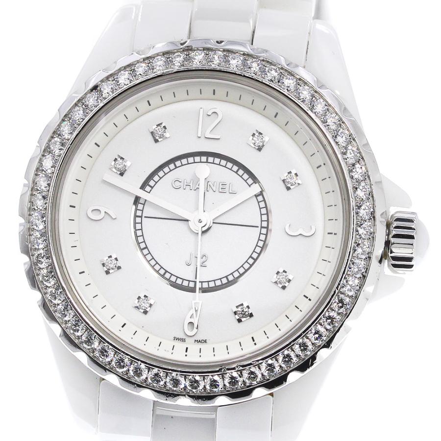 CHANEL シャネル H3110 J12 ダイヤベゼル 8Pダイヤ クォーツ レディース _738255 : CLOSER Yahoo!ショップ - 通販 - Yahoo!ショッピング