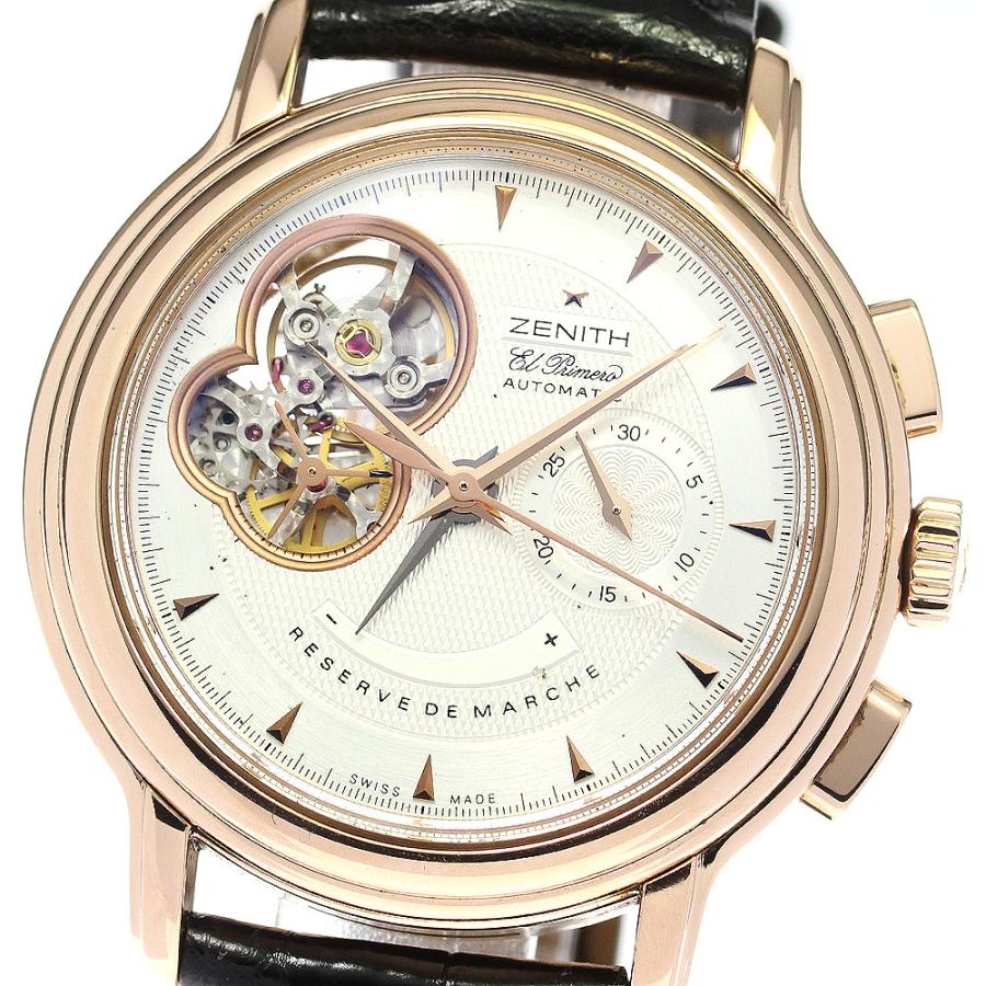 ゼニス ZENITH 18.0240.4021 エルプリメロ クロノマスター オープン K18PG 自動巻き メンズ _739929 :739929:CLOSER Yahoo!ショップ ...