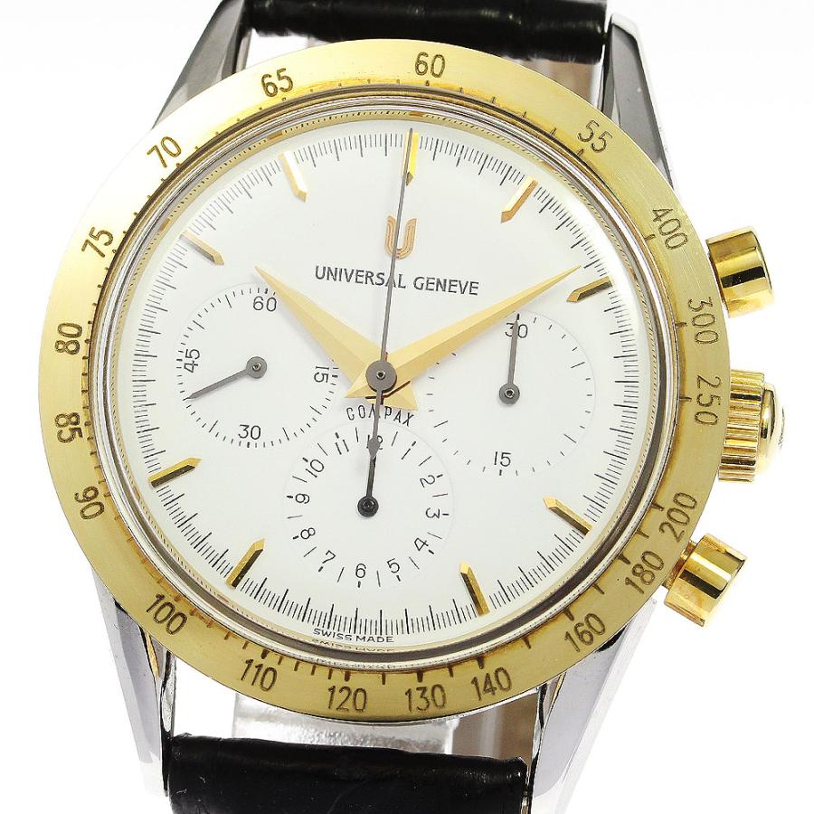 UNIVERSAL GENEVE 【Universal Geneve】ユニバーサルジュネーブ コンパックス1950 クロノグラフ 284.445 手巻き メンズ_740549【ev15 ...