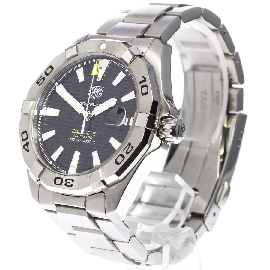 TAG HEUER タグホイヤー WBD2110-0 アクアレーサー キャリバー5 デイト 自動巻き メンズ 良品 箱・保証書付き ...