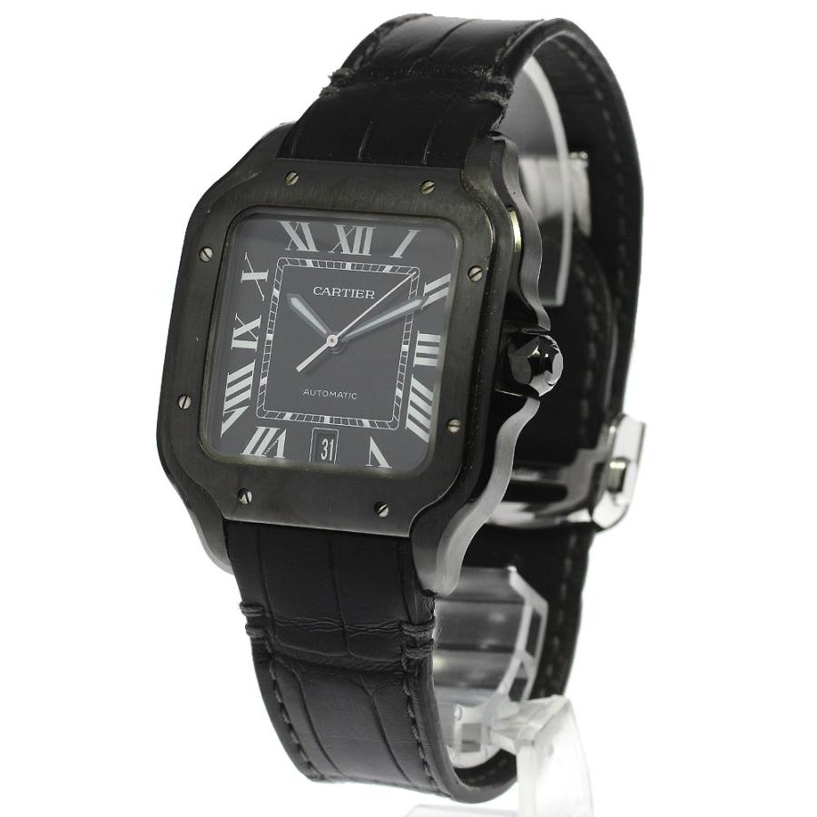 カルティエ CARTIER WSSA0039 サントス ドゥ カルティエ デイト 自動巻き メンズ 良品 箱・保証書付き_740673 : ...