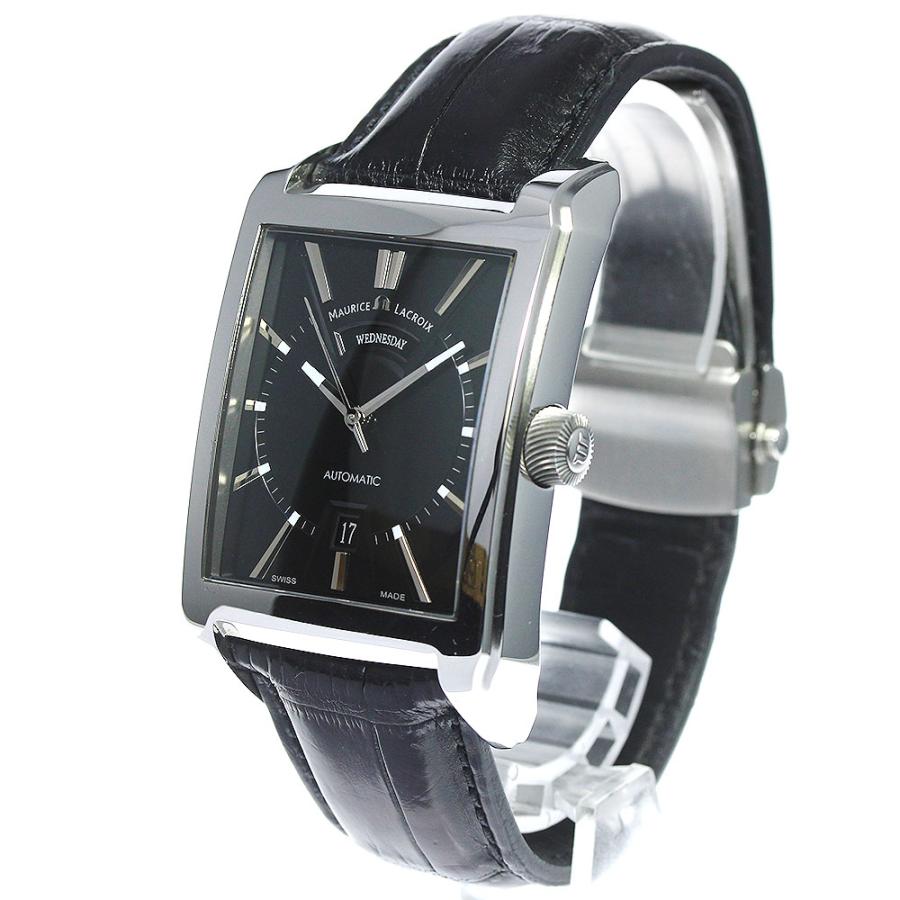 モーリス・ラクロア モーリスラクロア MAURICE LACROIX PT6237-SS001-33E ポントス レクタンギュラー デイデイト 自動巻き メンズ 良品 保証書付き_740761 ...
