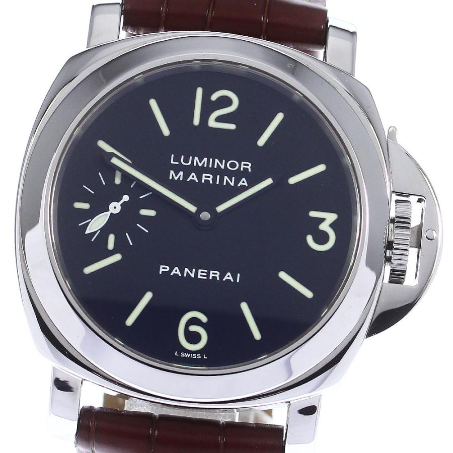 OFFICINE PANERAI ☆良品 ★箱・保証書付き【PANERAI】パネライ ルミノール マリーナ スモールセコンド PAM00001 ...