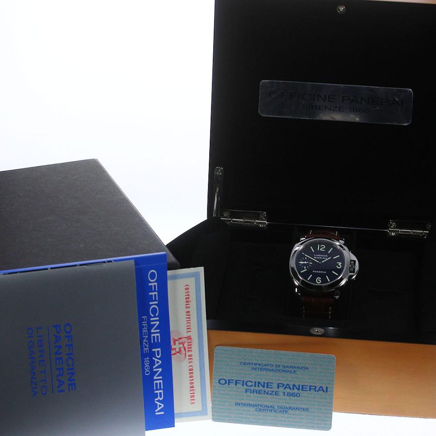 OFFICINE PANERAI ☆良品 ★箱・保証書付き【PANERAI】パネライ ルミノール マリーナ スモールセコンド PAM00001 ...