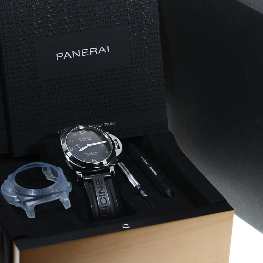OFFICINE PANERAI パネライ PAM01359 ルミノールマリーナ 1950 3Days アッチャイオ スモールセコンド 自動巻き メンズ 美品 箱・保証書付き_741116 ...