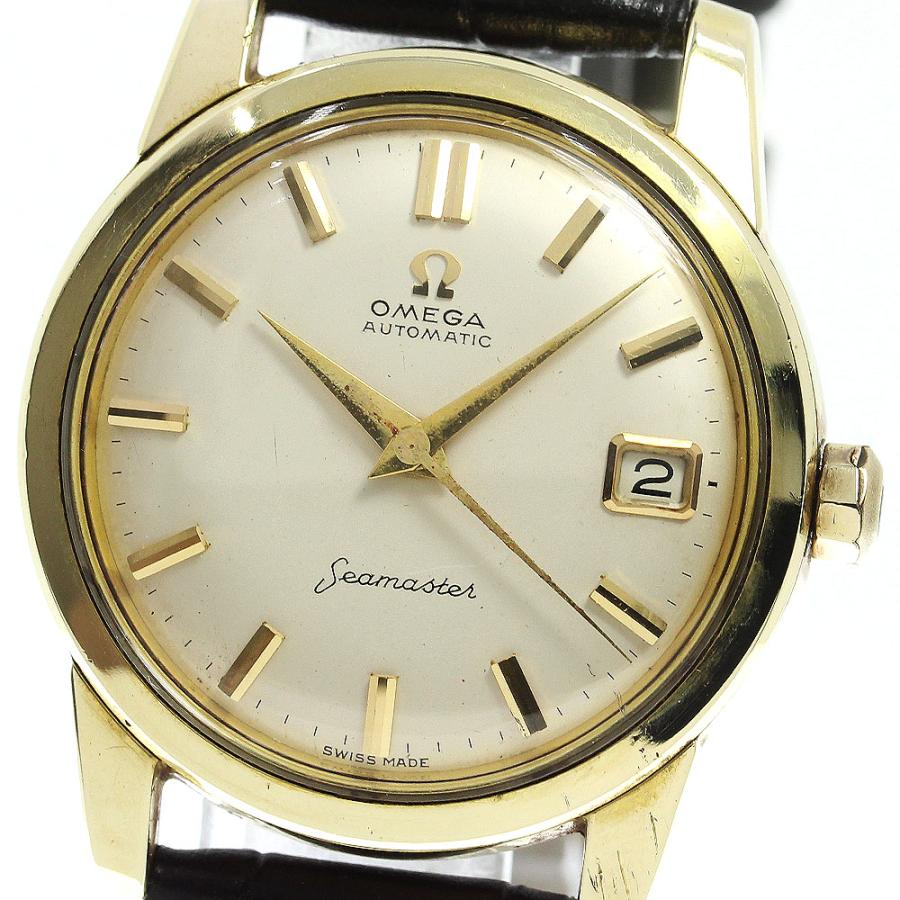 OMEGA オメガ 2849-5 シーマスター Cal.503 デイト 自動巻き メンズ _741182 : CLOSER Yahoo ...