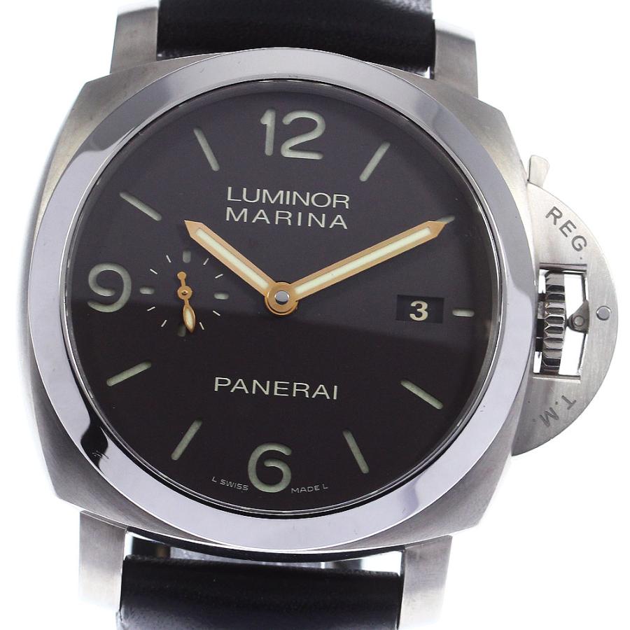 OFFICINE PANERAI パネライ PAM00351 ルミノールマリーナ1950 3デイズ デイト 自動巻き メンズ 内箱付き ...