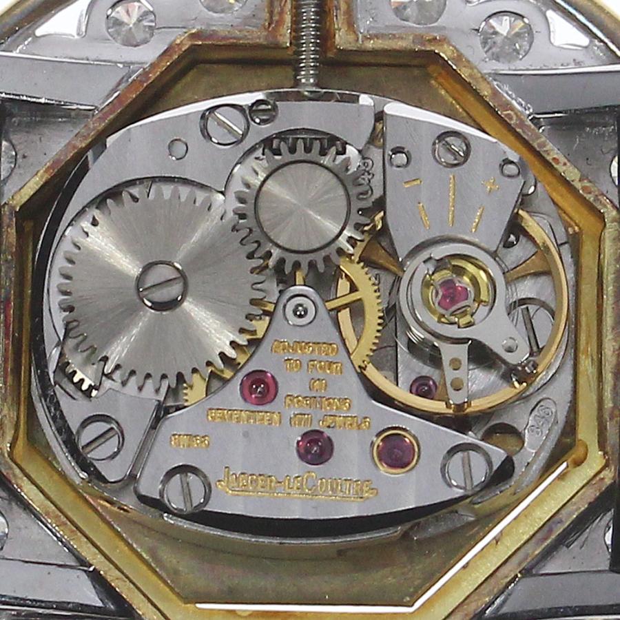 ジャンク ジャガー・ルクルト JAEGER-LECOULTRE 6159.21 オクタゴンケース ダイヤベゼル 手巻き レディース ...