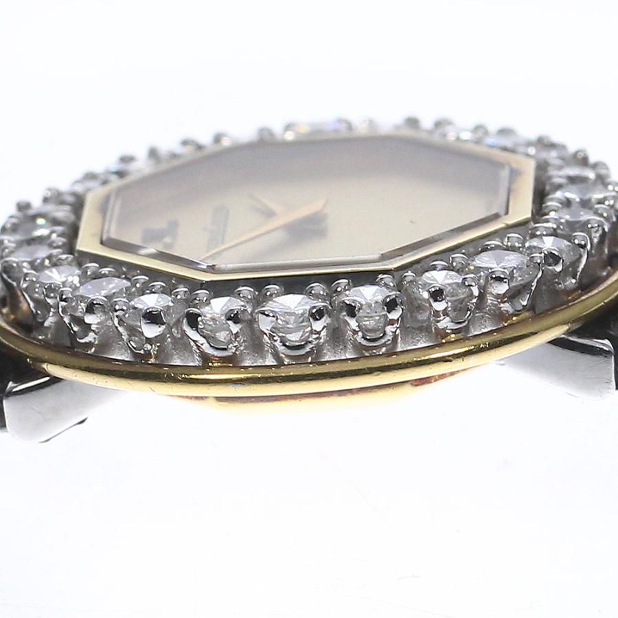 ジャンク ジャガー・ルクルト JAEGER-LECOULTRE 6159.21 オクタゴンケース ダイヤベゼル 手巻き レディース ...