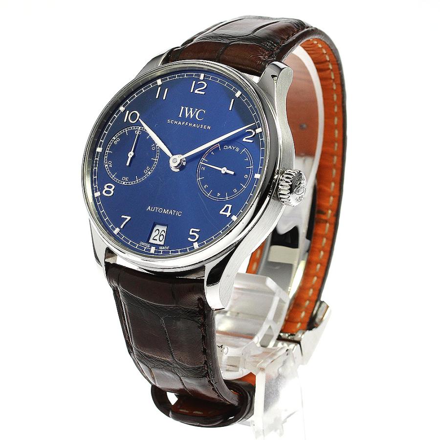 IWC IWC SCHAFFHAUSEN IW500710 ポルトギーゼ 7デイズ クロノグラフ 自動巻き メンズ 保証書付き_741648 ...