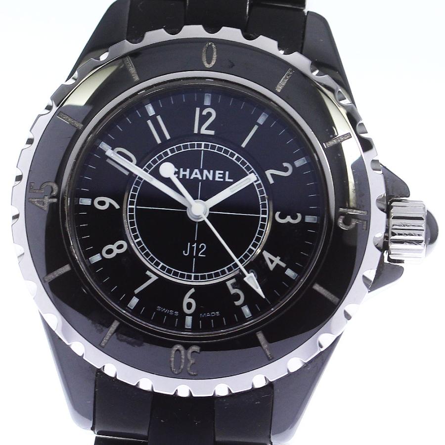 CHANEL シャネル H0681 J12 黒セラミック クォーツ レディース _741685 : CLOSER Yahoo!ショップ - 通販 - Yahoo!ショッピング