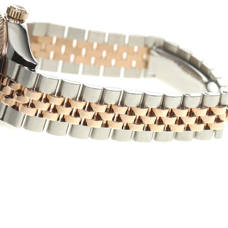 ROLEX ロレックス 279171G デイトジャスト オーベルジーヌ 10Pダイヤ ランダム番 自動巻き レディース 美品 箱・保証書付き ...