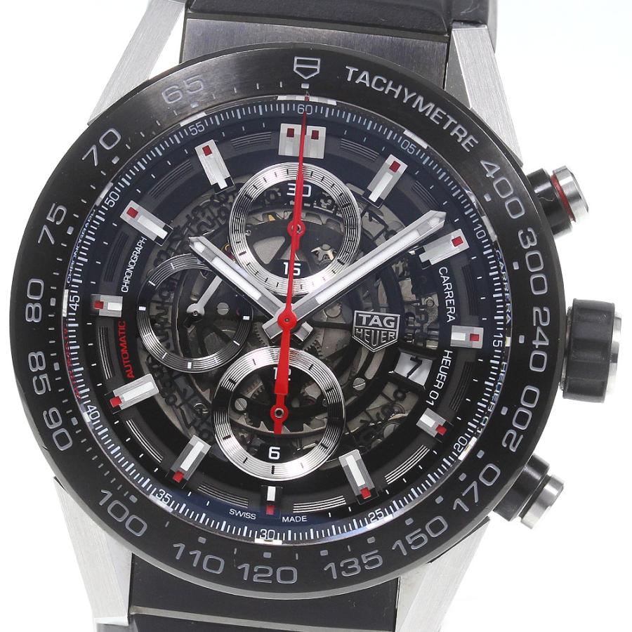 TAG HEUER タグホイヤー CAR2A1Z カレラ キャリバーホイヤー01 クロノグラフ デイト 自動巻き メンズ 良品 内箱・保証書付き_742682 : CLOSER Yahoo ...