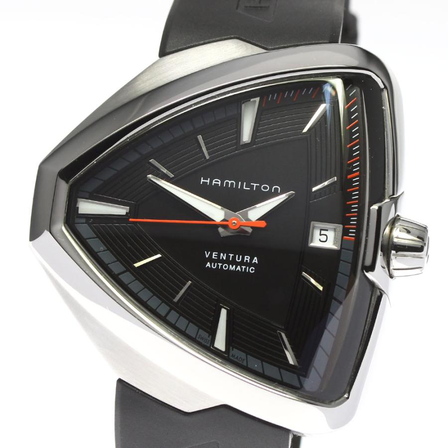 HAMILTON ハミルトン H24555331 ベンチュラ エルヴィス80 デイト 自動巻き メンズ 良品 箱・保証書付き_743233 ...