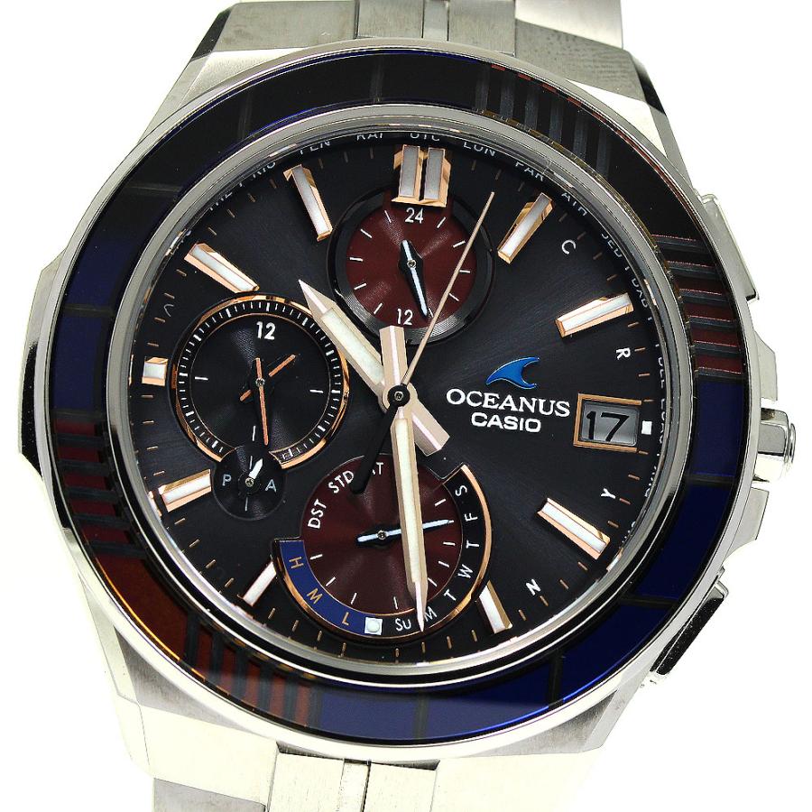 CASIO カシオ OCW-S5000D-1AJF オシアナス マンタ ソーラー電波 メンズ 美品 箱・保証書付き_743825 ...