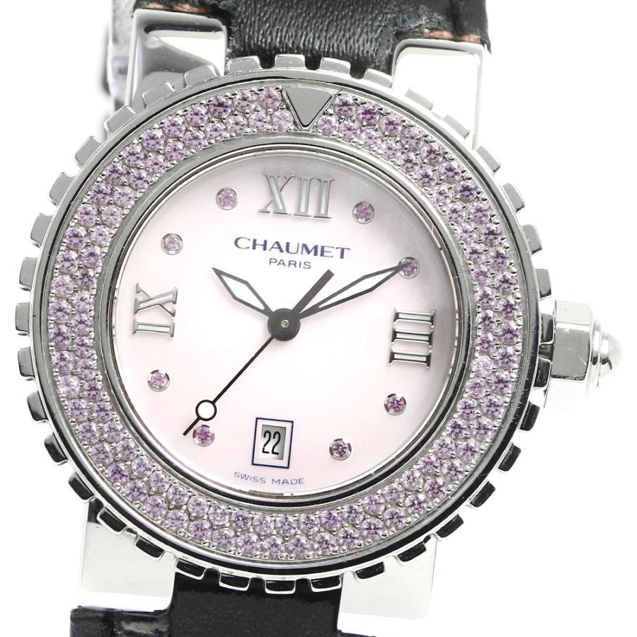 CHARRIOL ショーメ Chaumet 622 クラスワン ピンクサファイアベゼル クォーツ レディース 良品 _743953 : CLOSER Yahoo!ショップ - 通販 ...