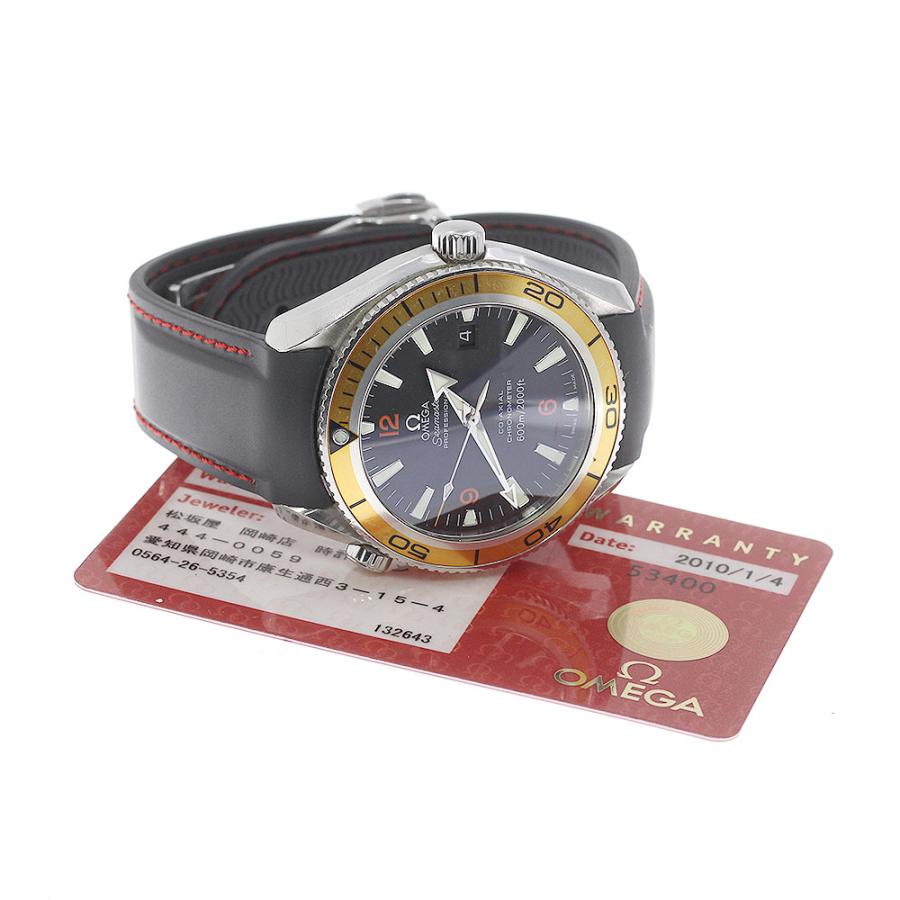 オメガ OMEGA 2909.50.82 シーマスター600 プラネットオーシャン コーアクシャル 自動巻き メンズ 保証書付き_744056 ...