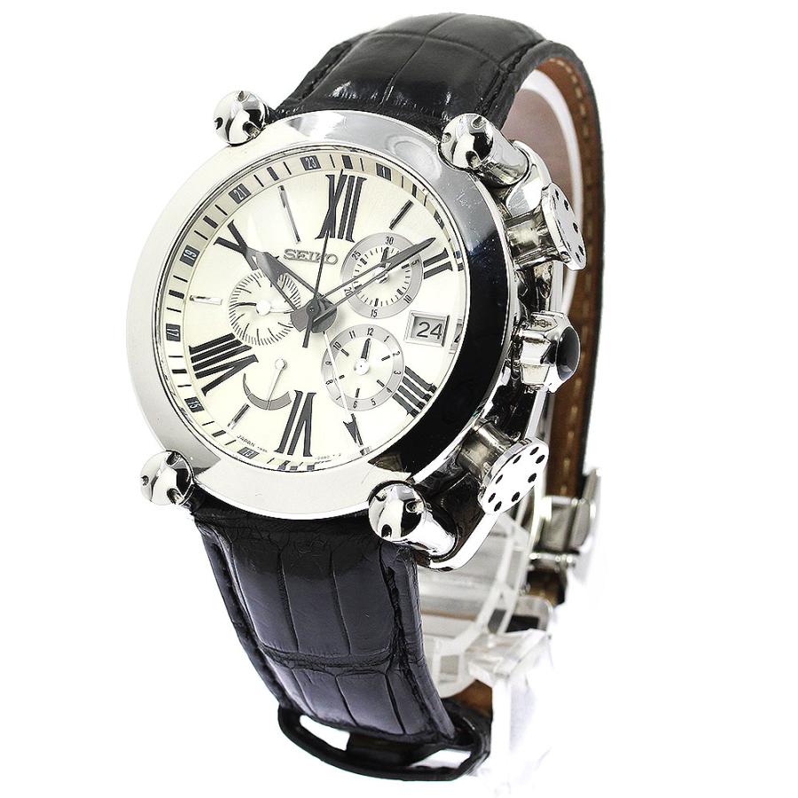 SEIKO（セイコー） SEIKO SBLA025/5R86-0AB0 ガランテ クロノグラフ パワーリザーブ スプリングドライブ メンズ ...