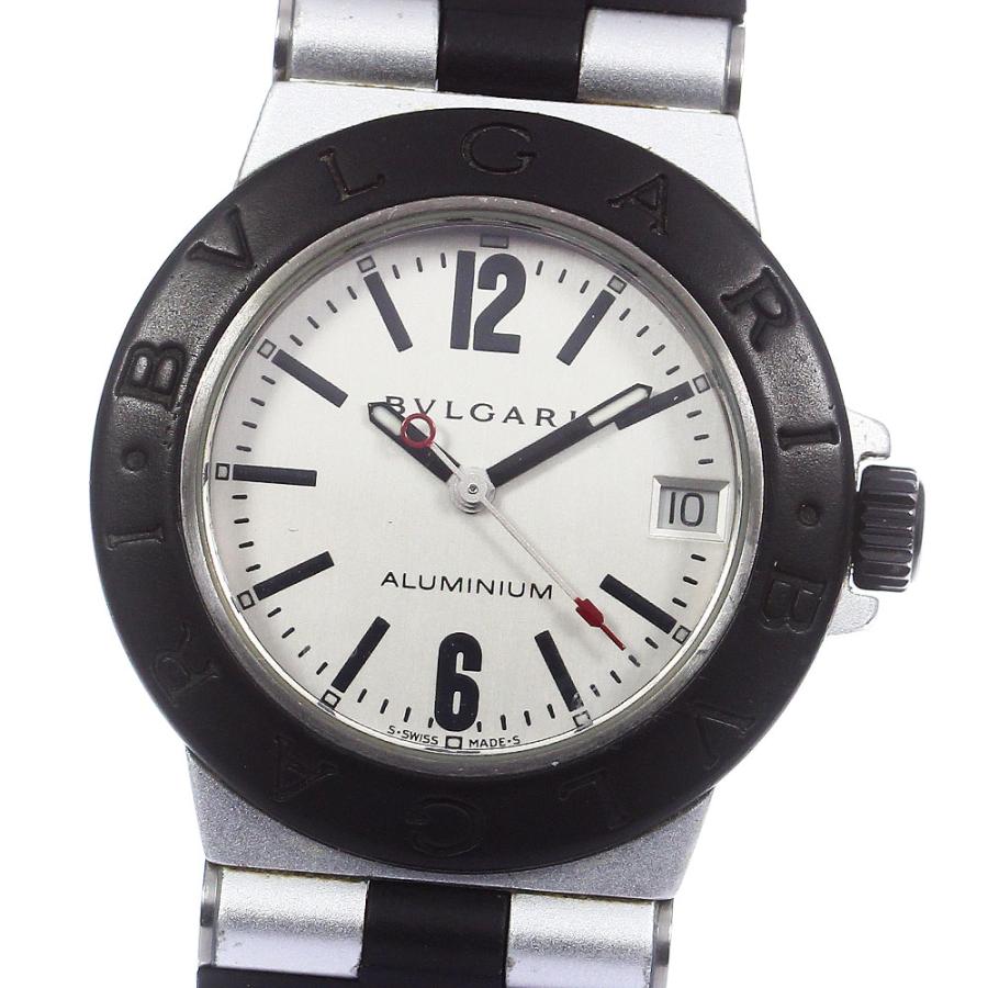 BVLGARI ブルガリ AL32TA アルミニウム デイト クォーツ ボーイズ _744515 : CLOSER Yahoo!ショップ - 通販 - Yahoo!ショッピング