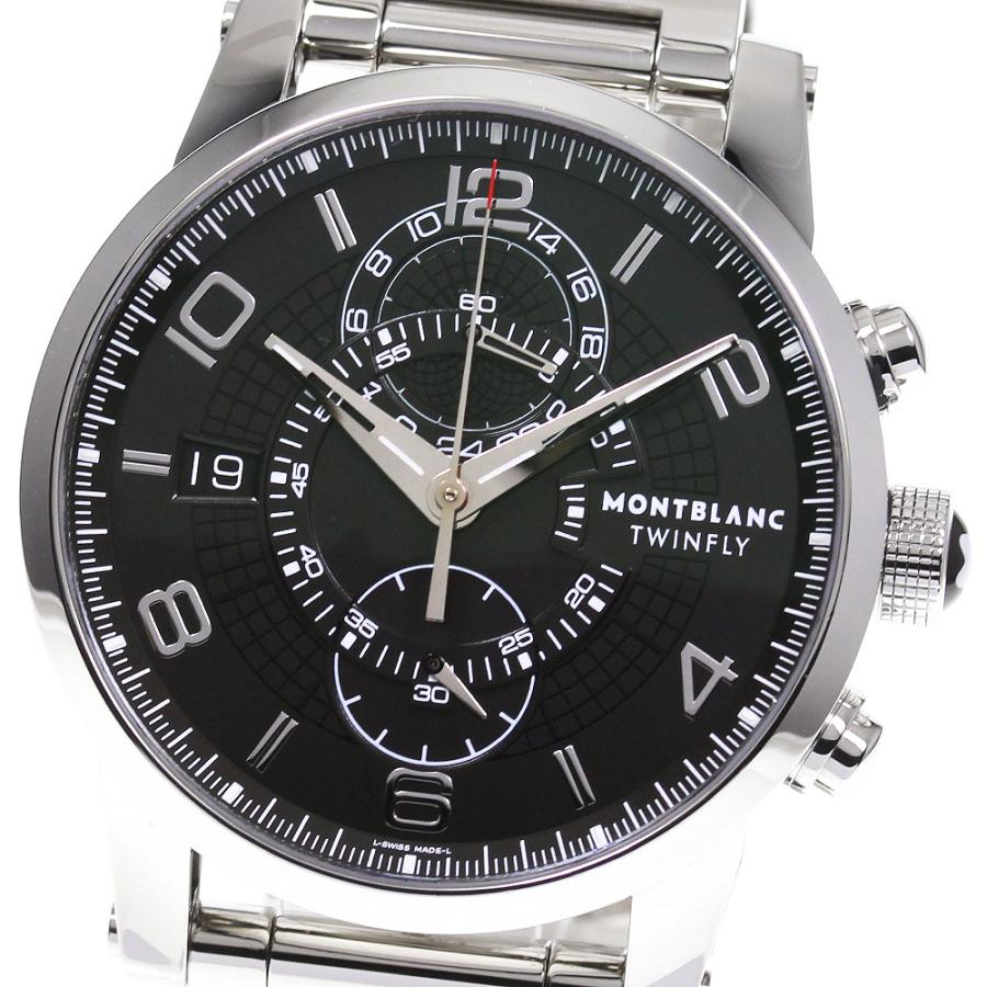 MONTBLANC（筆記具、時計） モンブラン MONTBLANC 7175 タイムウォーカー ツインフライ クロノグラフ 自動巻き メンズ 良品 _745487【ev15】 : CLOSER ...