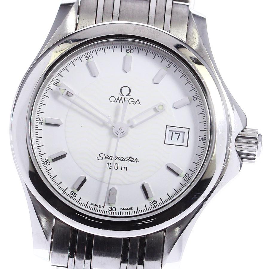 OMEGA オメガ 2581.21 シーマスター120M デイト クォーツ レディース _745631 : CLOSER Yahoo!ショップ - 通販 - Yahoo!ショッピング