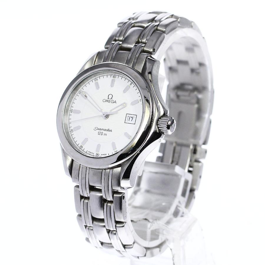 OMEGA オメガ 2581.21 シーマスター120M デイト クォーツ レディース _745631 : CLOSER Yahoo!ショップ - 通販 - Yahoo!ショッピング