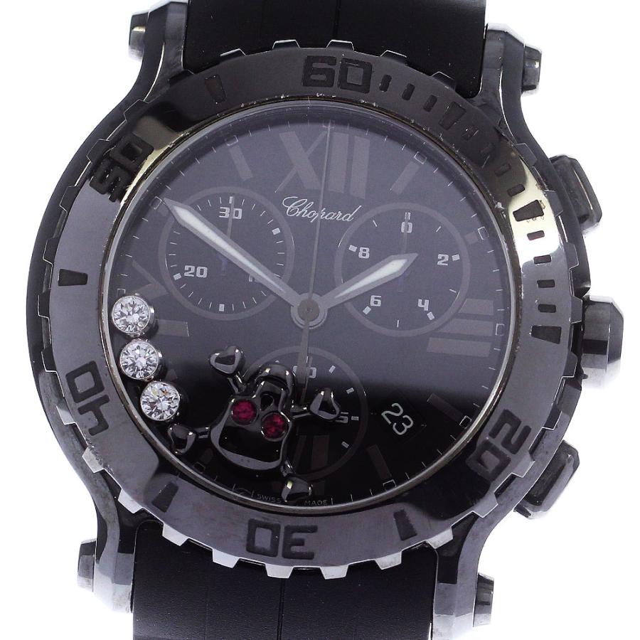 Chopard ショパール 8499 ハッピースポーツ クロノグラフ スカルダイヤモンド クォーツ メンズ _745673 : CLOSER Yahoo!ショップ - 通販 - Yahoo ...