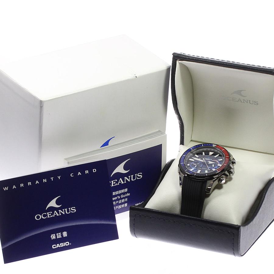 CASIO カシオ OCW-P2000C-2AJF オシアナス カシャロ クロノグラフ ソーラー電波 メンズ 美品 箱・保証書付き ...