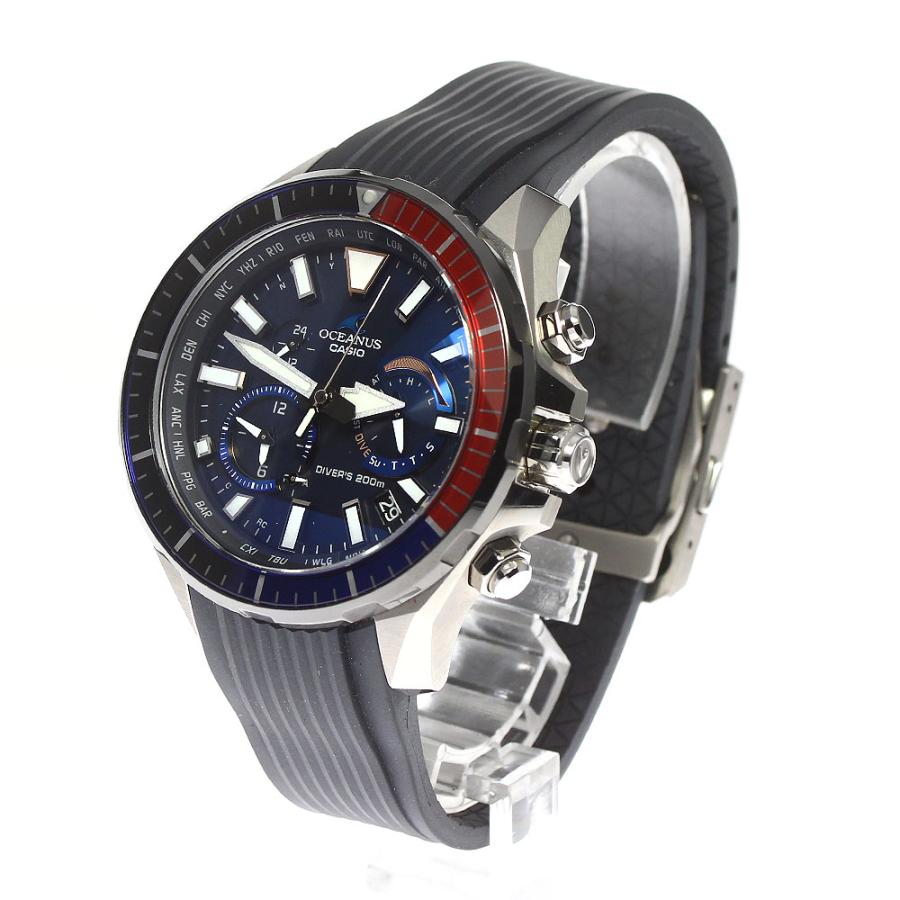 CASIO カシオ OCW-P2000C-2AJF オシアナス カシャロ クロノグラフ ソーラー電波 メンズ 美品 箱・保証書付き ...