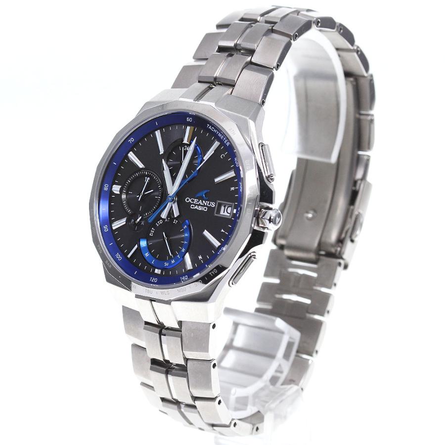 CASIO カシオ OCW-S5000-1AJF オシアナス マンタ ソーラー電波 メンズ 極美品 箱・保証書付き_746307 ...