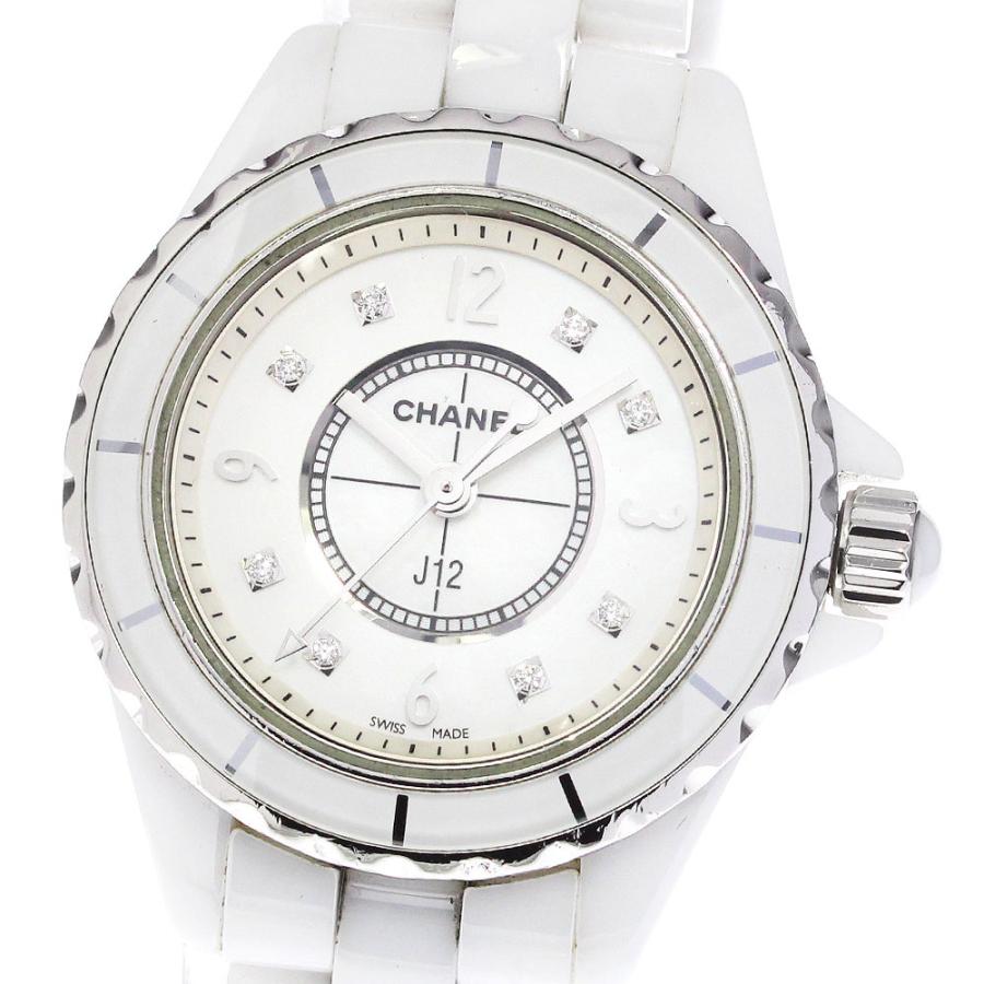 CHANEL シャネル H2570 J12 ホワイトセラミック 8Pダイヤ クォーツ レディース _746320 : CLOSER Yahoo!ショップ - 通販 - Yahoo!ショッピング
