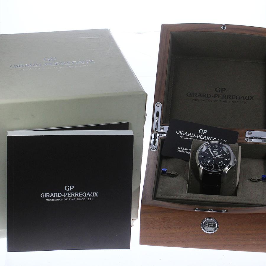 ジラール・ペルゴ GIRARD-PERREGAUX 49650 トラベラー ムーンフェイズ 自動巻き メンズ 箱・保証書付き_746596 ...